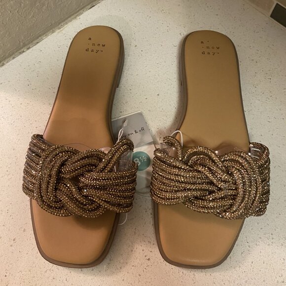 a new day | Shoes | Target A New Day Iliana Gold Sparkly Slip On Summer ...